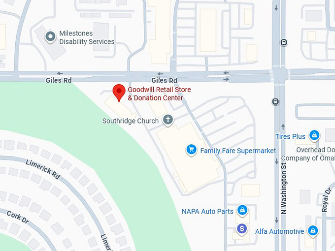 16. goodwill retail store & donation center map