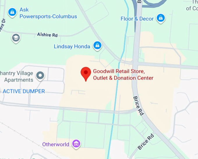 16. goodwill retail store, outlet & donation center (brice rd) map