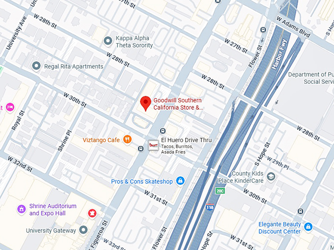 16. goodwill southern california store & donation center (2823 s figueroa st) map