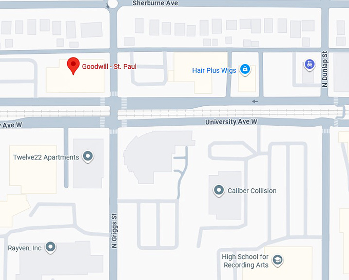16. goodwill st. paul (1239 university ave w) map