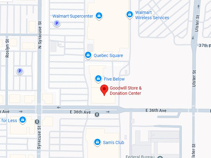 16. goodwill store & donation center (7797 e 36th ave) map