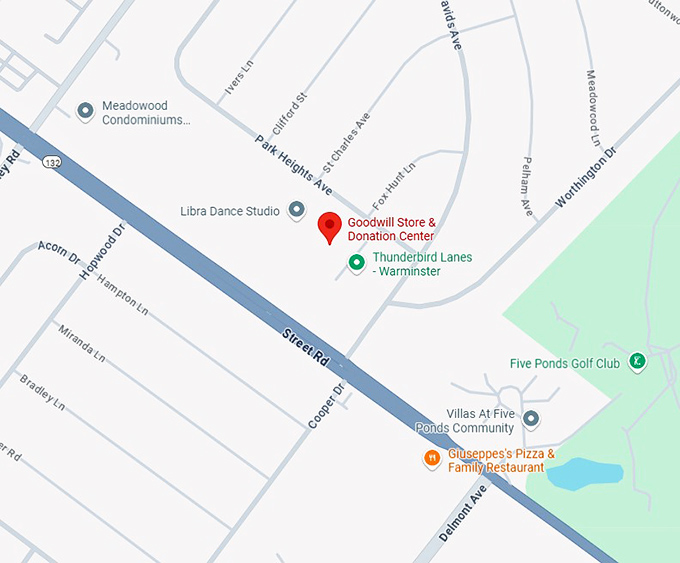 16. goodwill store & donation center map