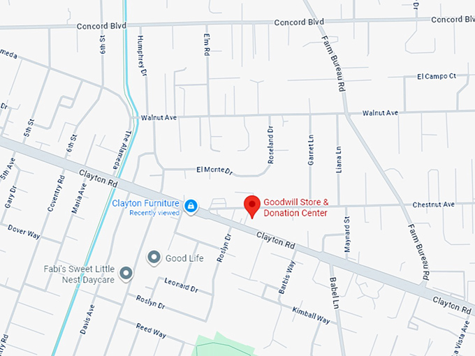 16. goodwill store & donation center map