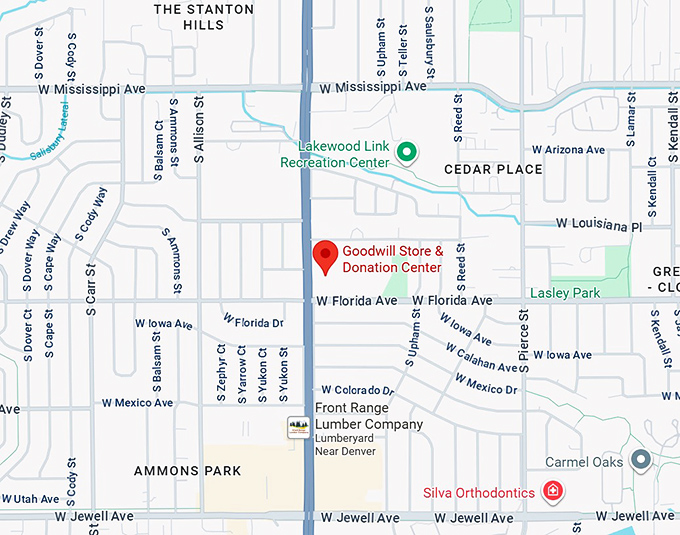 16. goodwill store & donation center map
