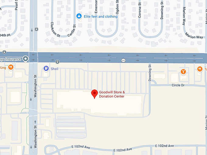 goodwill store & donation center map