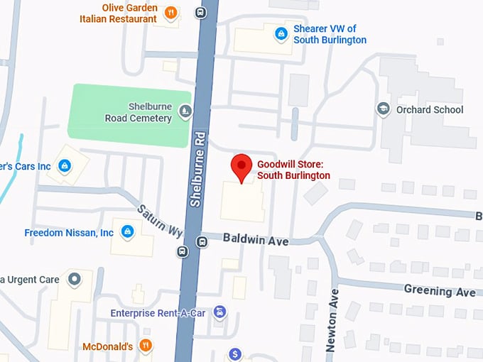 16. goodwill store south burlington map