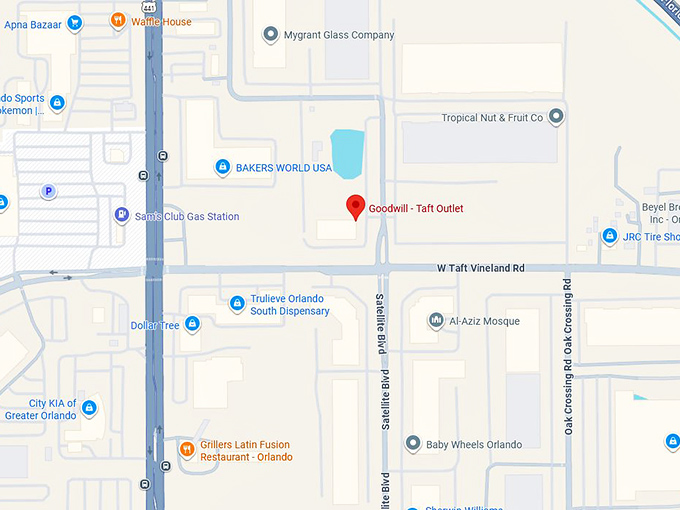 16. goodwill taft outlet map