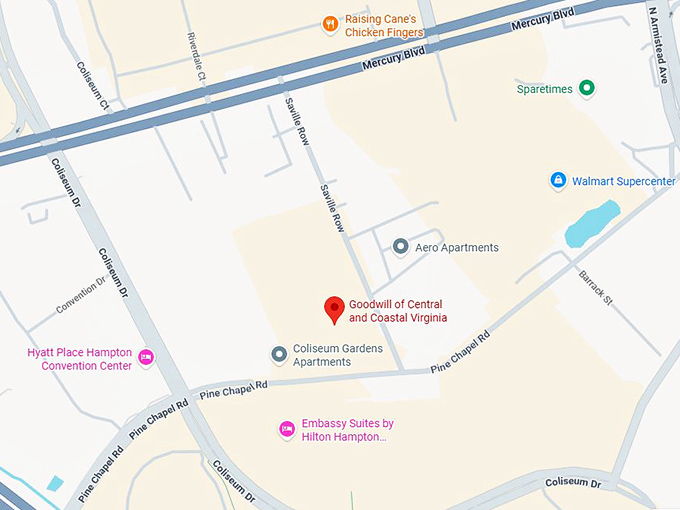 16. goodwill of central and coastal virginia (1911 saville row) map