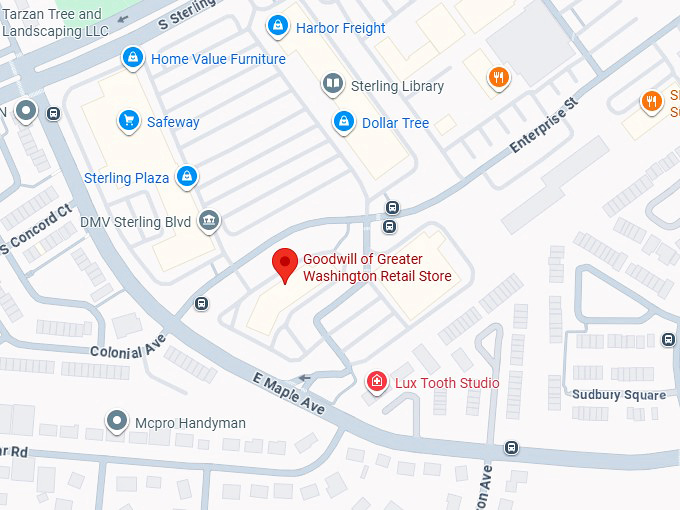 16. goodwill of greater washington retail store (22405 enterprise st) map