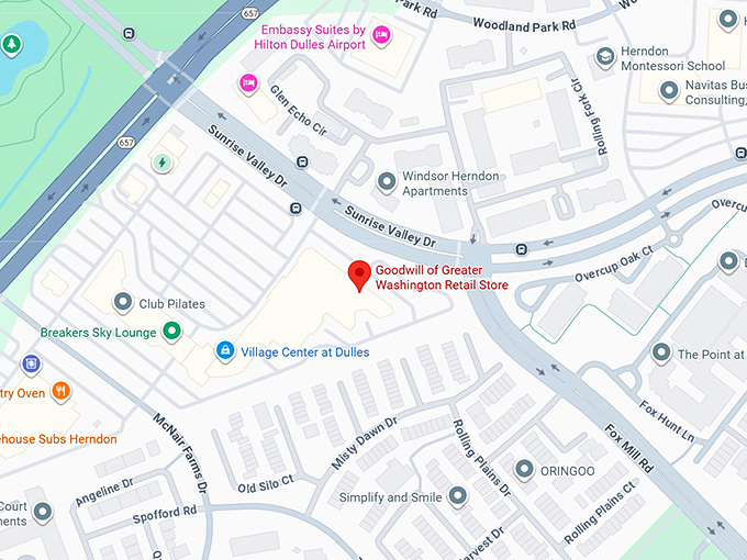 16. goodwill of greater washington retail store (2421 centreville rd) map