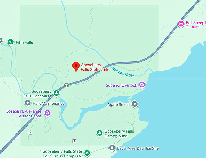 16. gooseberry falls state park map