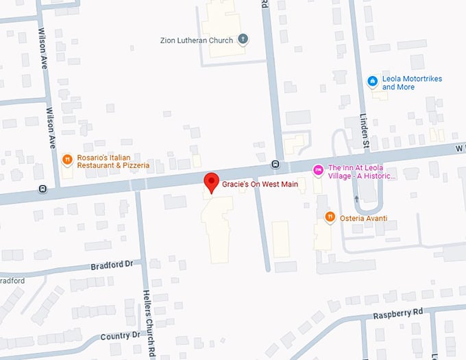 16. gracie's on west main map