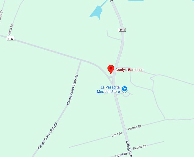 16. grady's barbecue map