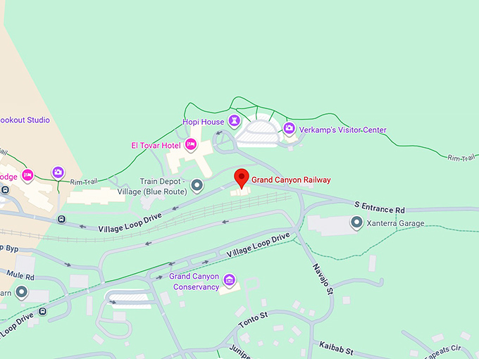 16. grand canyon railway map