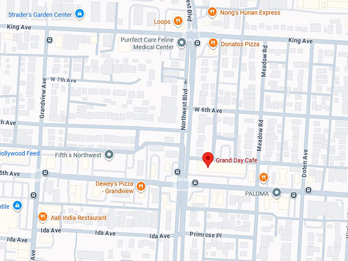 16. grand day cafe map