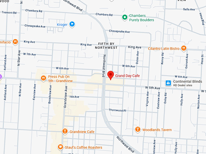 16. grand day cafe map