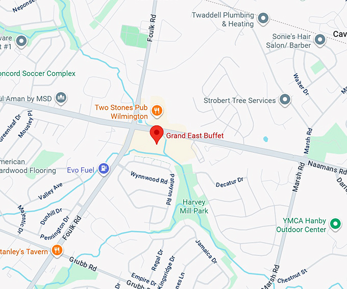 16. grand east buffet map