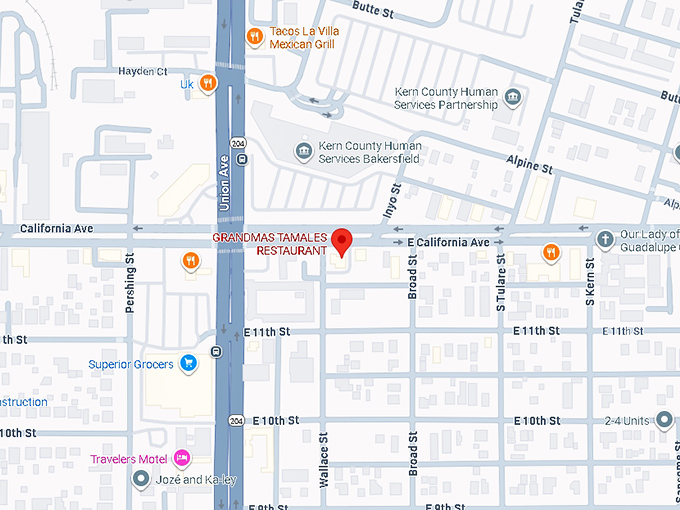 16. grandma's tamales restaurant (201 e california ave) map