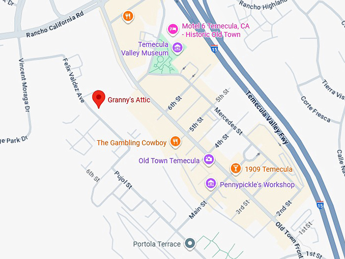 16. granny's attic map