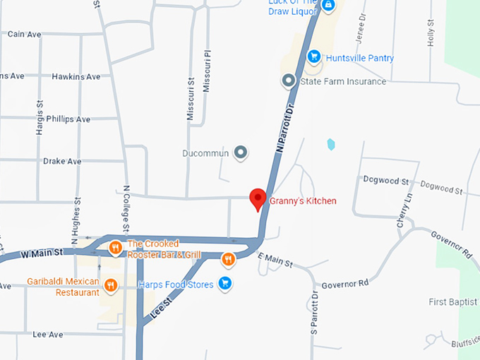 16. granny&rsquo;s kitchen map