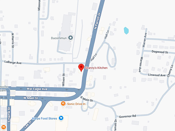 16. granny&rsquo;s kitchen map