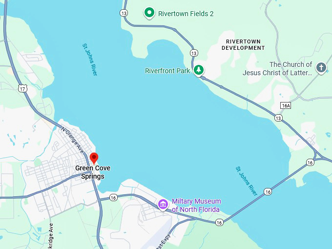 16. green cove springs map