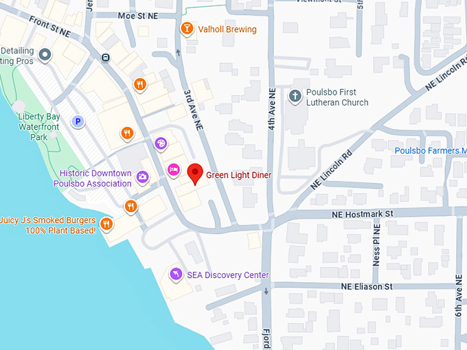 16. green light diner map