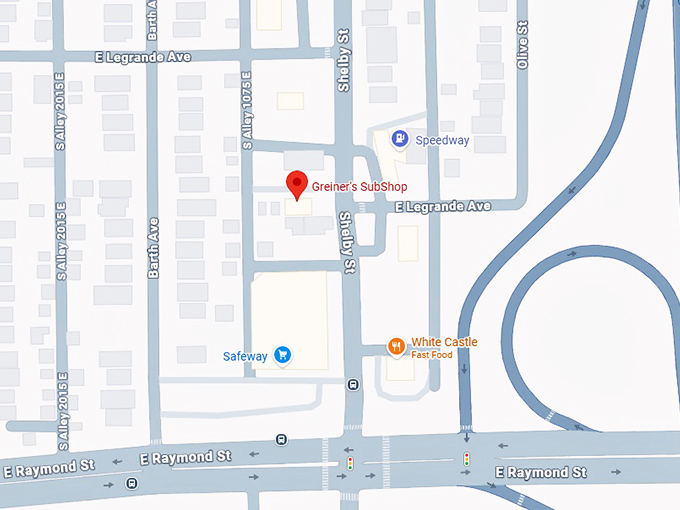 16. greiner's subshop map