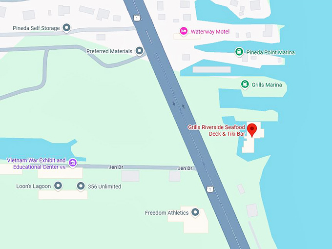 16. grills riverside seafood deck & tiki bar map