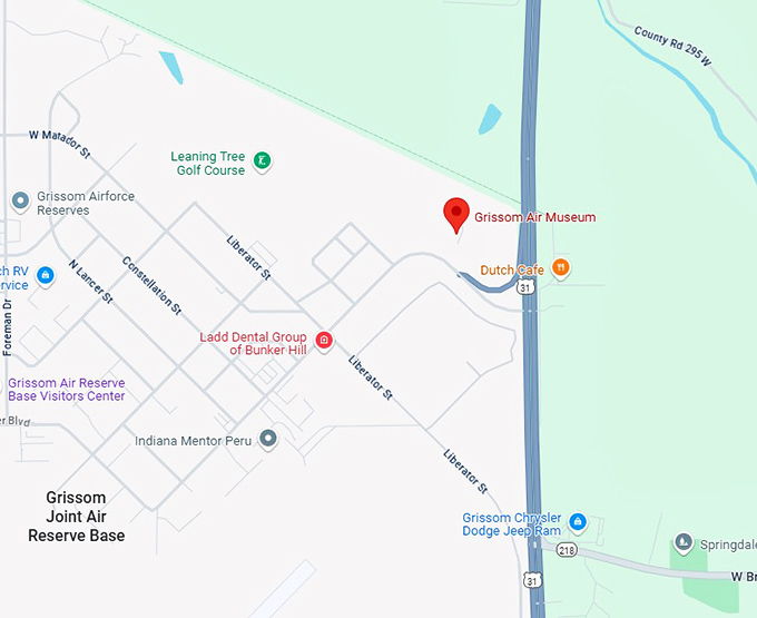 16. grissom air museum map