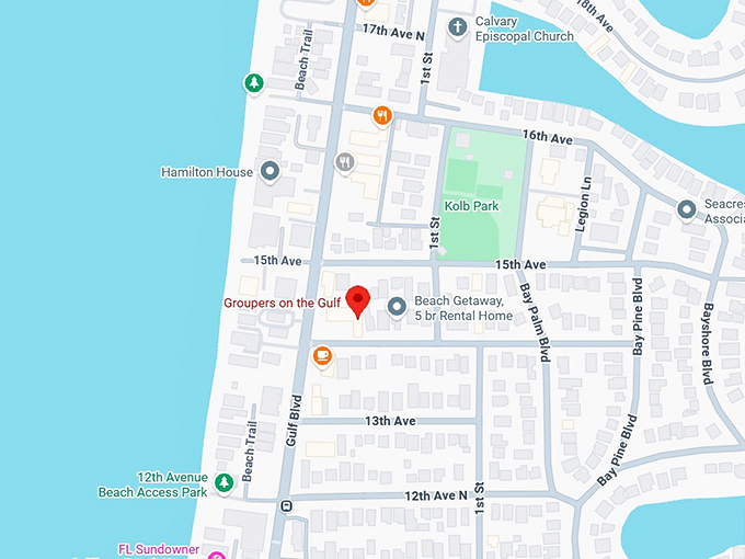 16. groupers on the gulf map