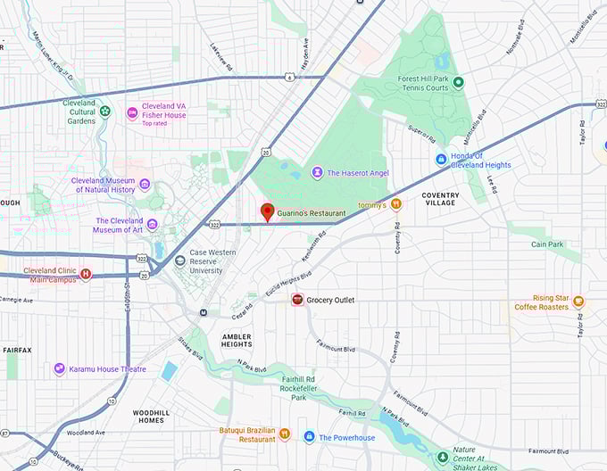 16. guarino's restaurant map