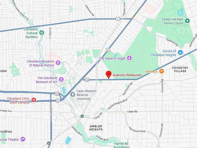 16. guarino's restaurant map