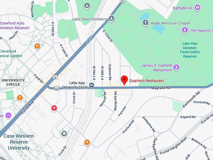 16. guarino's restaurant map