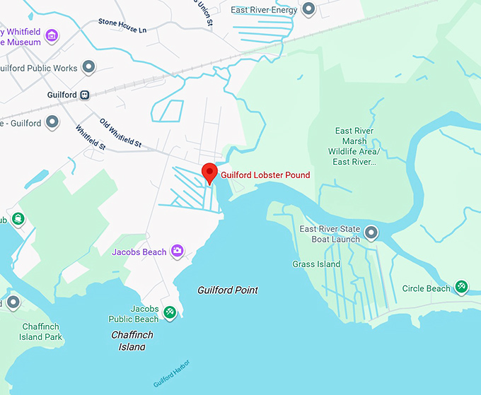 16. guilford lobster pound map