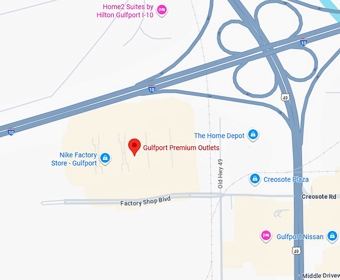 16. gulfport premium outlets map