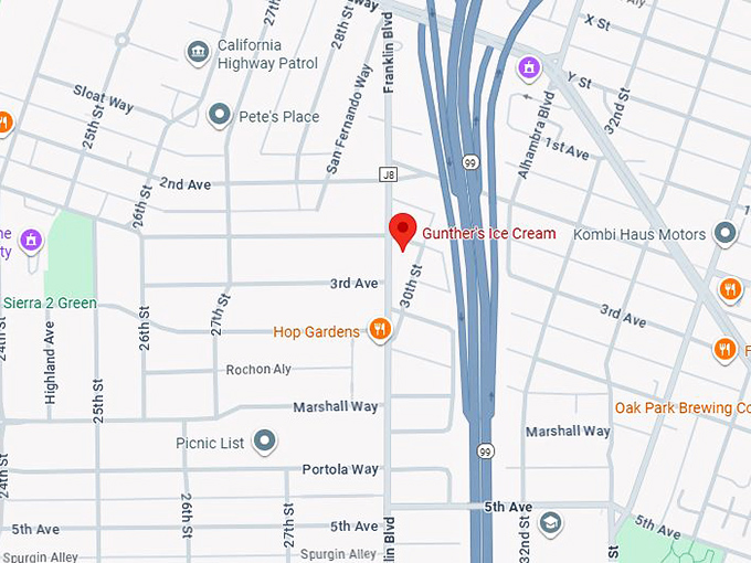 16. gunther's ice cream map