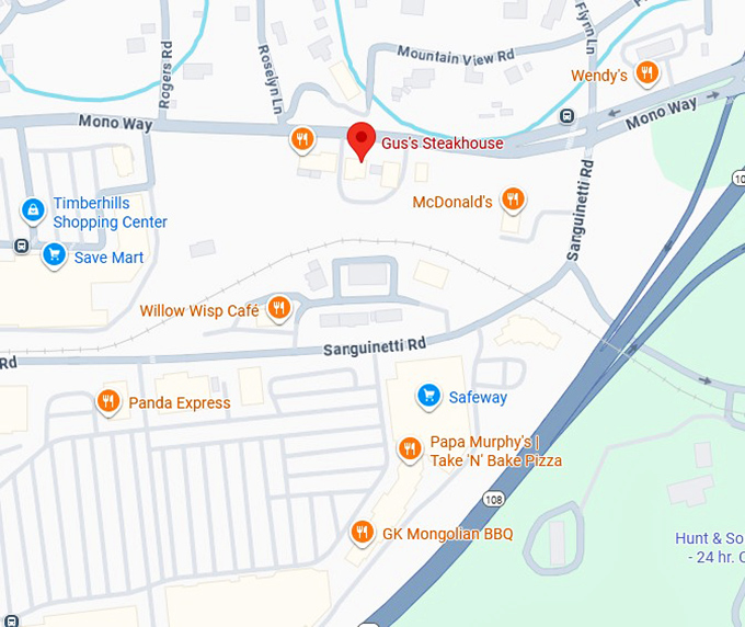 16. gus's steakhouse map