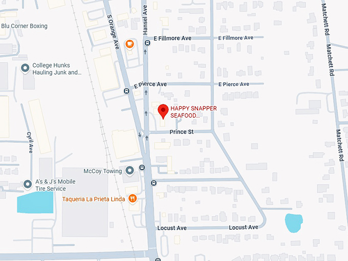 16. happy snapper seafood restaurant map