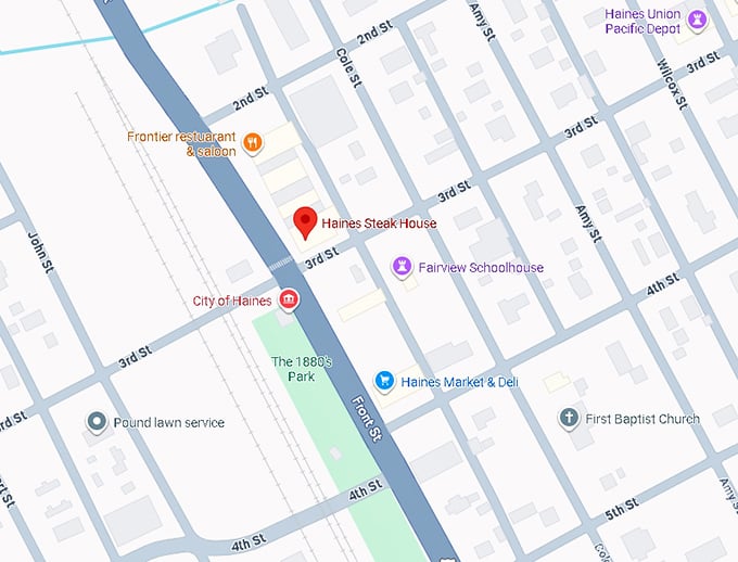 16. haines steak house map