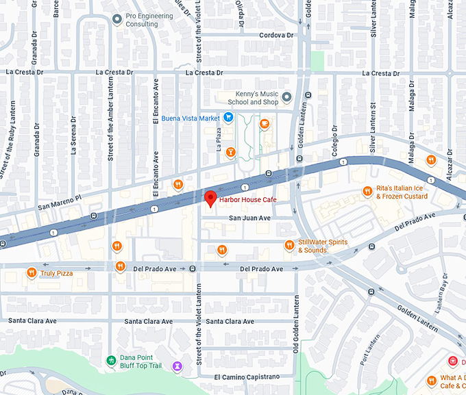 16. harbor house cafe map