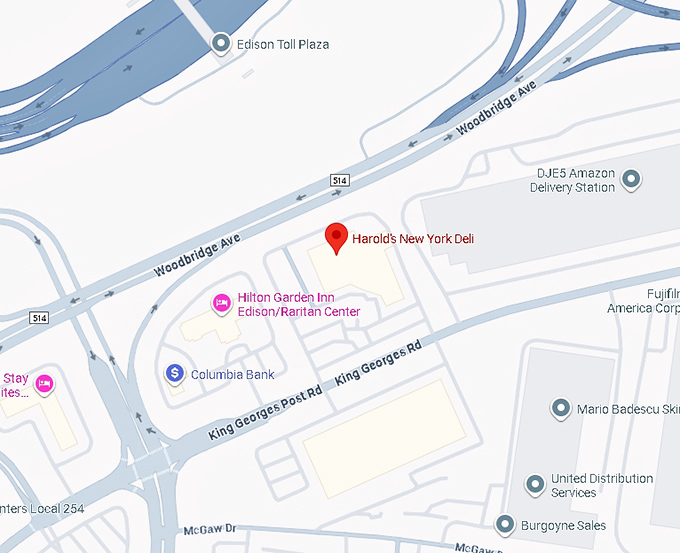 16. harold's new york deli map