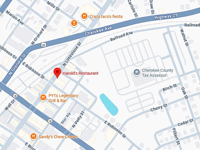 16. harold's restaurant map