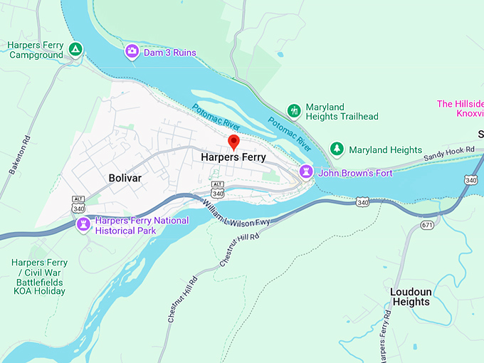 16. harpers ferry map