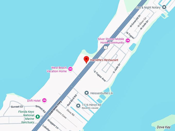 16. harriette's restaurant map