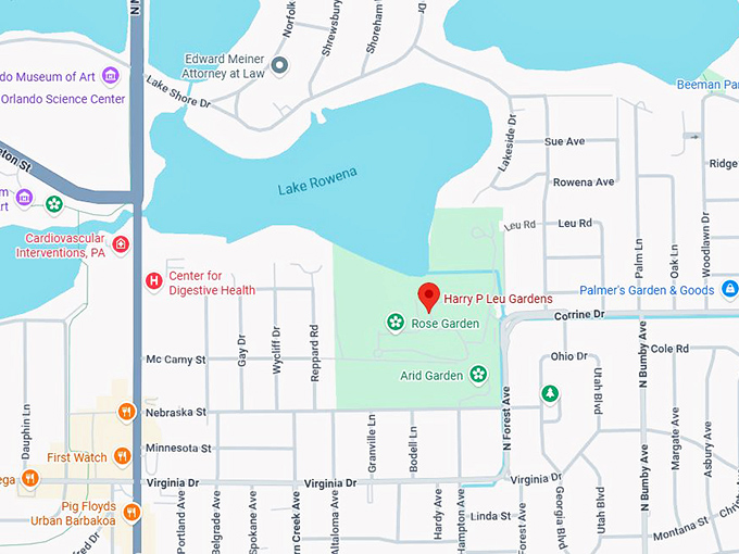 16. harry p leu gardens map