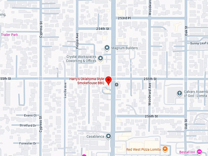 16. harry's oklahoma style smokehouse bbq map