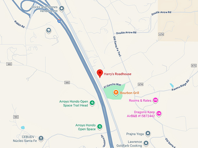 16. harry&rsquo;s roadhouse map