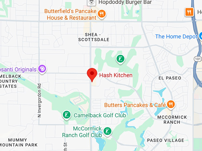 16. hash kitchen (scottsdale) map