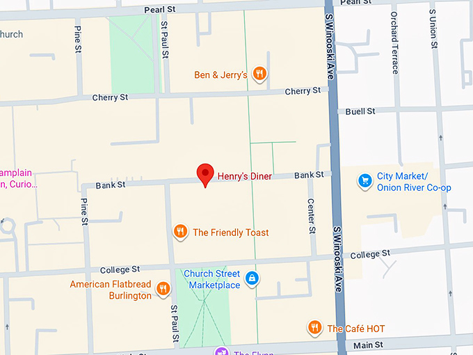 16. henry's diner map